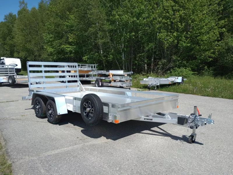 2025 Bear Track 7x14 Aluminum Utility Trailer w/Rear Ramp Gate, Tandem ...