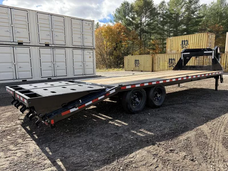 2025 Sure-Trac 8.5x20+5 Powder Coated 15K Deckover Gooseneck Equipment ...