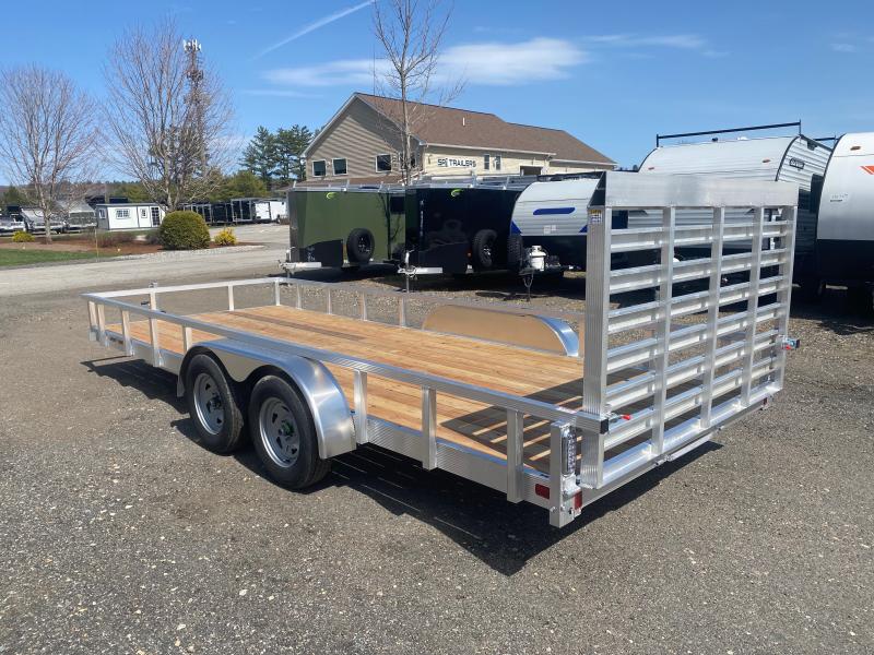 2025 Sport Haven 7x18 Aluminum 7K Utility Trailer w/Fold Flat Rear Ramp ...