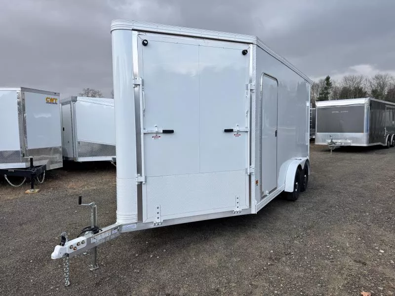 2026 Stealth Trailers 7.5x14+4.5 Aluminum 2-Place Enclosed Snowmobile ...