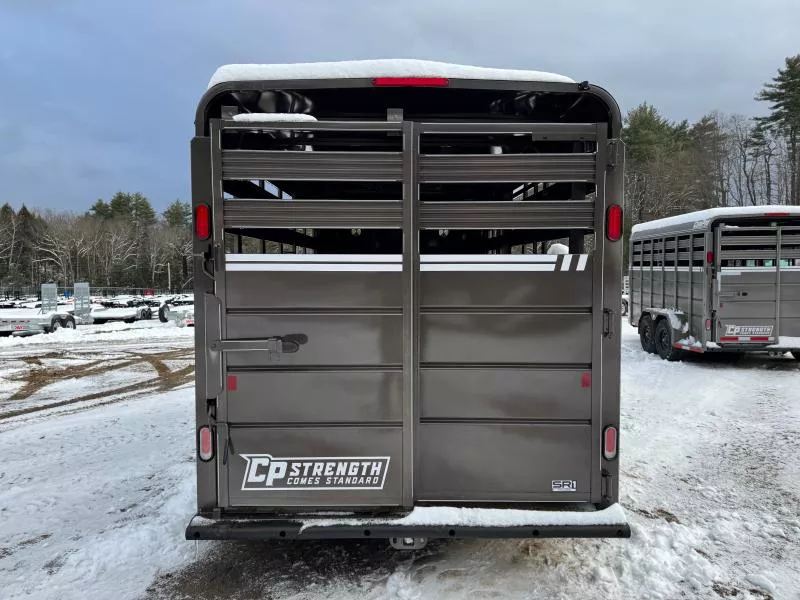 2026 CornPro 7x16 Steel 7K Livestock Trailer w/Extra Height, Center ...