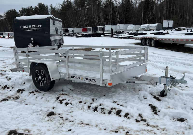 2025 Bear Track 5.5x10 Aluminum Utility Trailer w/Bi-Fold Ramp, Torsion ...