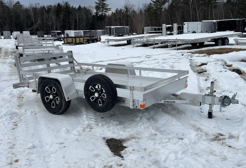 2025 Bear Track 5.5x10 Aluminum Utility Trailer w/Bi-Fold Ramp, Rail ...