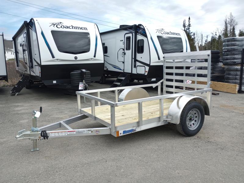 2025 Mission 5x8 Aluminum Utility Trailer w/Rear Ramp Gate in ...