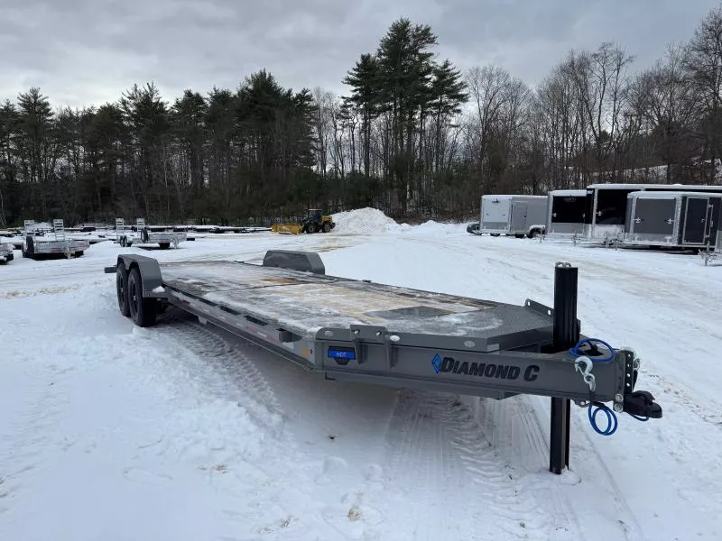 2026 Diamond C Trailers 7x18+6 Powder Coated 14.9K Partial Tilt ...