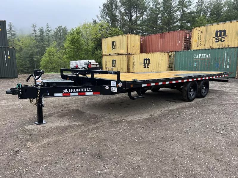 2025 Iron Bull 8.5x22 14K Deckover Tilt Equipment Trailer w/ D-Rings ...