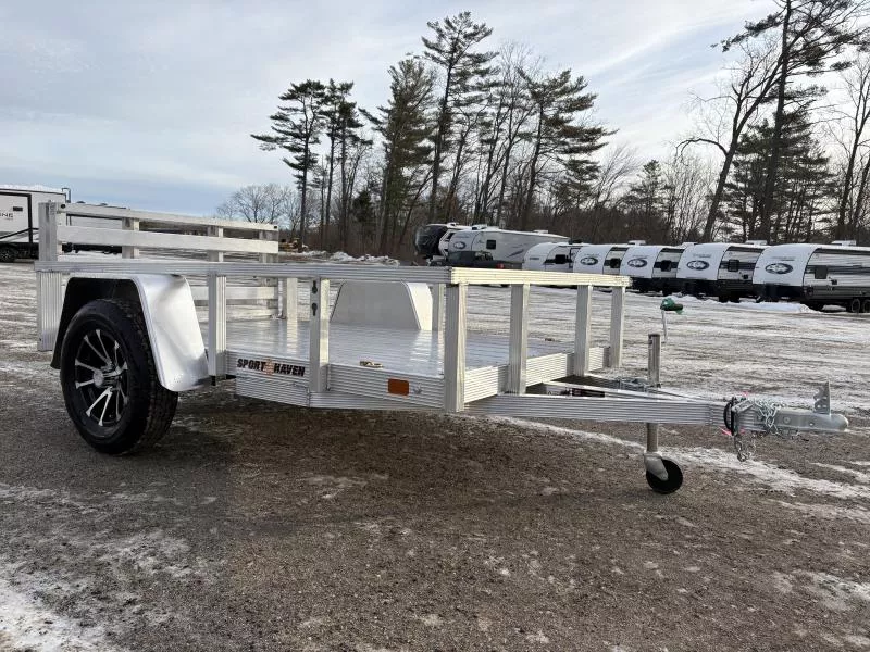 2026 Sport Haven 5x8 3K Deluxe Aluminum Utility Trailer w/Aluminum ...