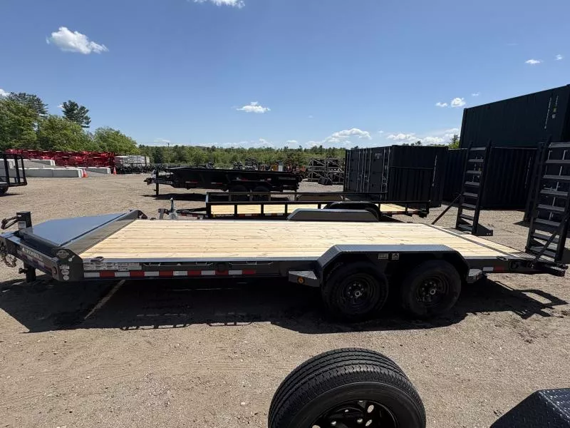 2025 Iron Bull 7x20 14K Equipment Trailer w/ 2' Dovetail, Fold Up Ramps ...