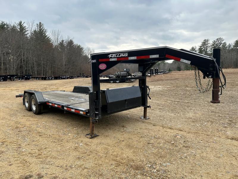 2014 Felling Trailers 7x22 Gooseneck 17.5K Lowpro Tilt Equipment ...