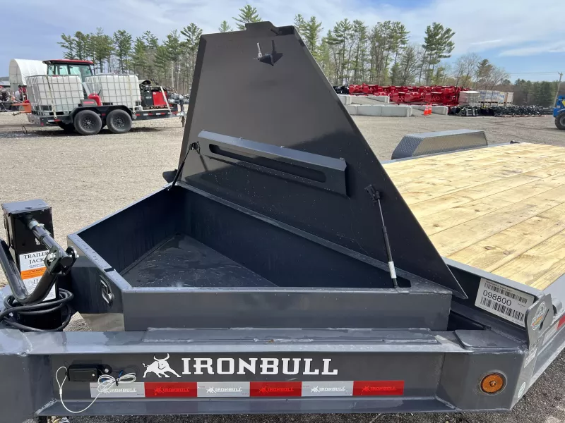 2025 Iron Bull 7x20 14K Equipment Trailer w/ 2’ Dovetail, Fold Up Ramps ...