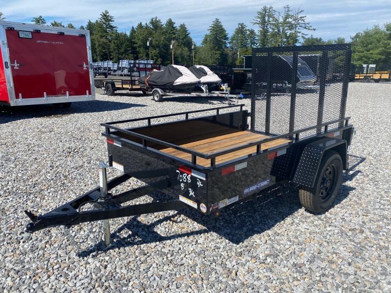 2025 Sure-Trac 5x8 Powder Coated 3K High Side Utility Trailer w/Rear ...