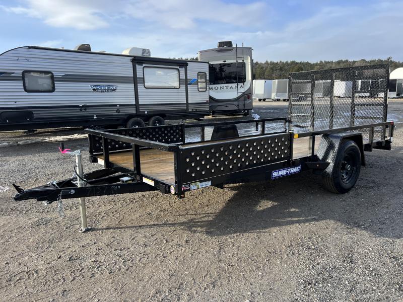 2025 Sure-Trac 7x14 5K Powder Coated Tube Top ATV Utility Trailer w ...