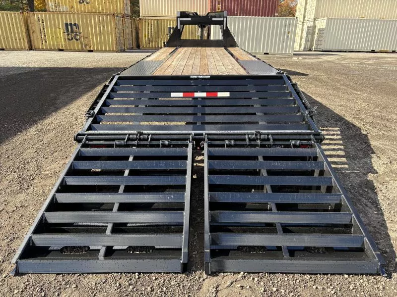 2025 Sure-Trac 8.5x20+5 Powder Coated 15K Deckover Gooseneck Equipment ...