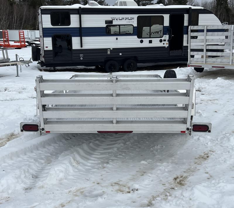 2025 Bear Track 5.5x10 Aluminum Utility Trailer w/Bi-Fold Ramp, Rail ...