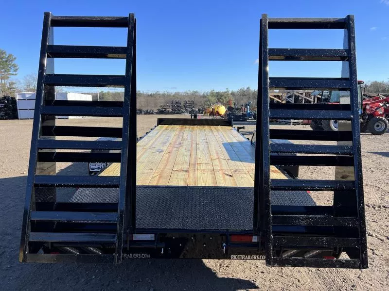 2025 Rice Trailers 7x20 16K Powder Coated Equipment Hauler w/Spare ...