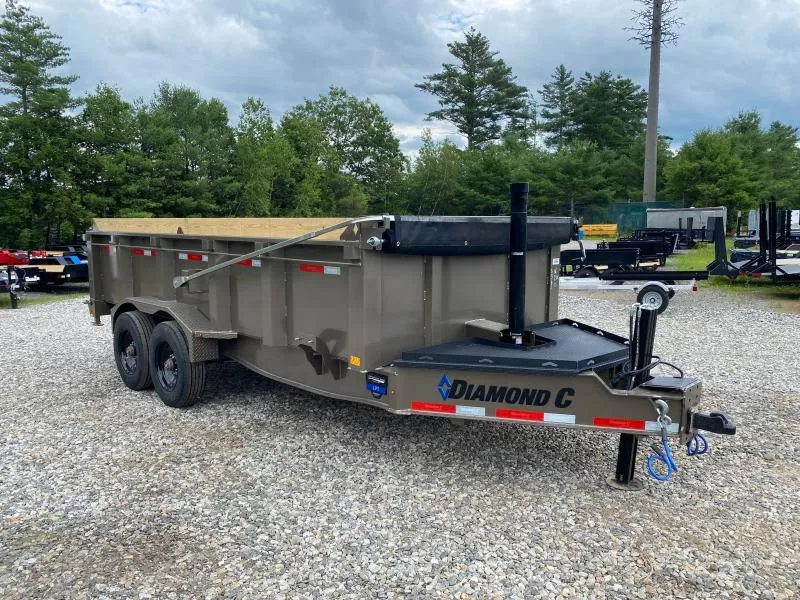2025 Diamond C Trailers 7x16 Powder Coated 23K Tele Dump Trailer w ...