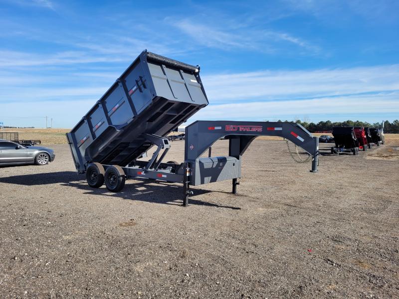 2025 ED TRAILERS 83" X 14' GOOSENECK LOW-PRO DUMP TRAILER W/4' SIDES in ...
