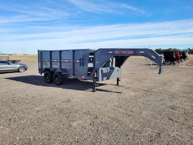 2025 ED TRAILERS 83" X 14' GOOSENECK LOW-PRO DUMP TRAILER W/4' SIDES in ...