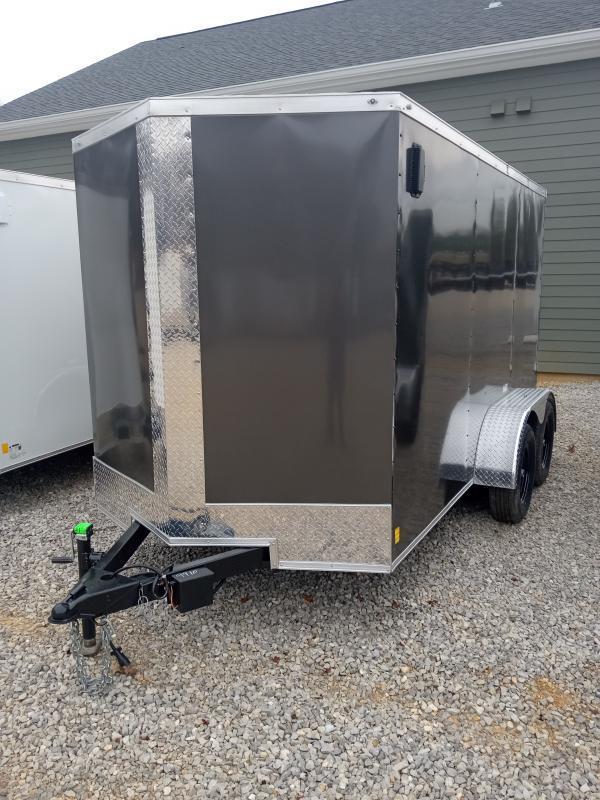 2024 NationCraft Trailers 6x14 7k Charcoal Cargo / Enclosed Trailer in ...