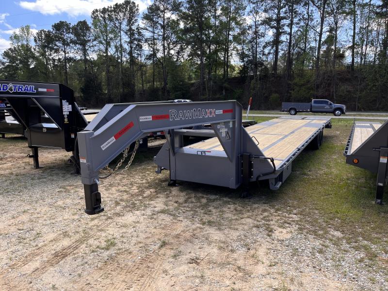 2023 RawMaxx FDX Dual - 40' x 102" 24k Flat Deck Trailer w/ ratchets ...