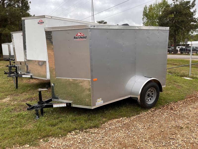 2024 Rock Solid Cargo 5x8 3.5k Silver Cargo / Enclosed Trailer in ...