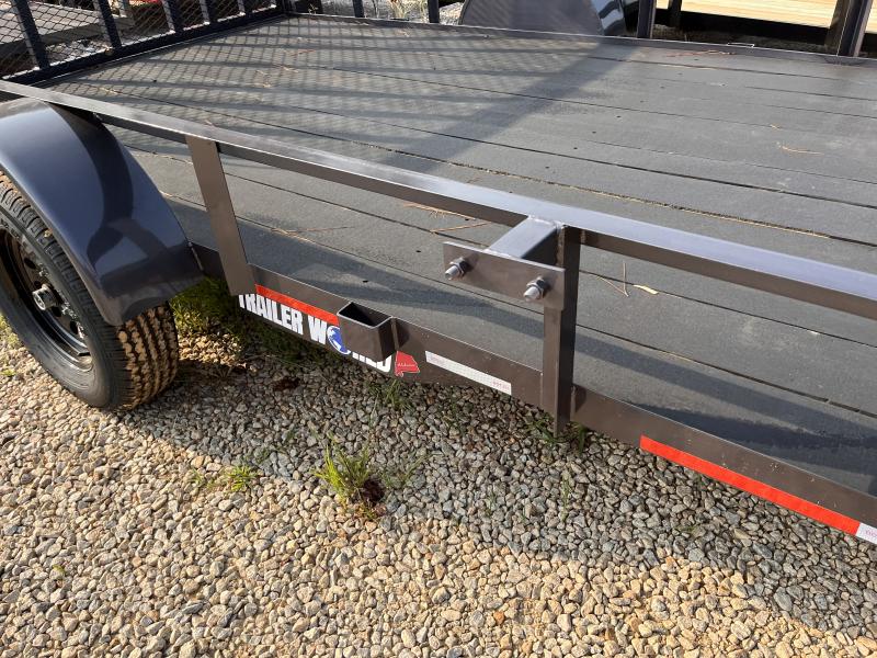 2023 Trailer World 7'x12' HD Utility Trailer Black Lumber | Trailer ...