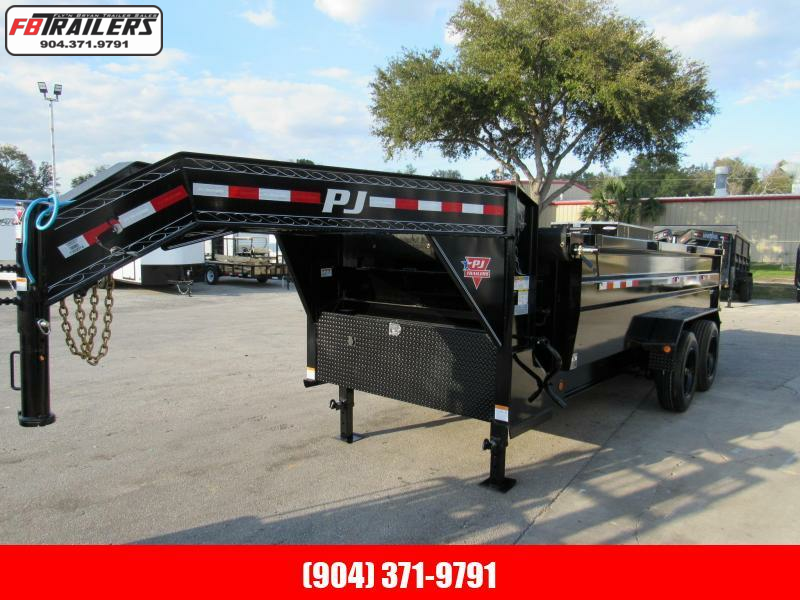 2022 PJ Trailers 16FT 3 FT HIGH SIDE 22K GVWR Dump Trailer in Orange ...
