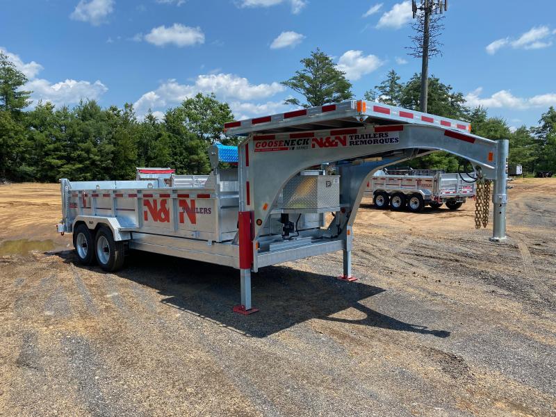 2023 N and N Trailers 7x16 Galvanized 16K Gooseneck Dump Trailer w/Deck ...