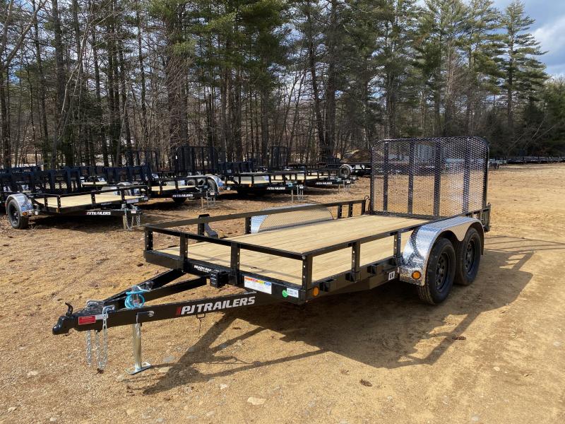 2024 PJ Trailers 6.5x14 Powder Coated 7K Utility Trailer w/Rear Ramp ...