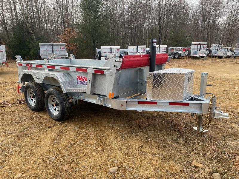 2024 N&N Trailers 5x10 Galvanized 7K Dump Trailer w/Tarp Kit & Ramps in ...