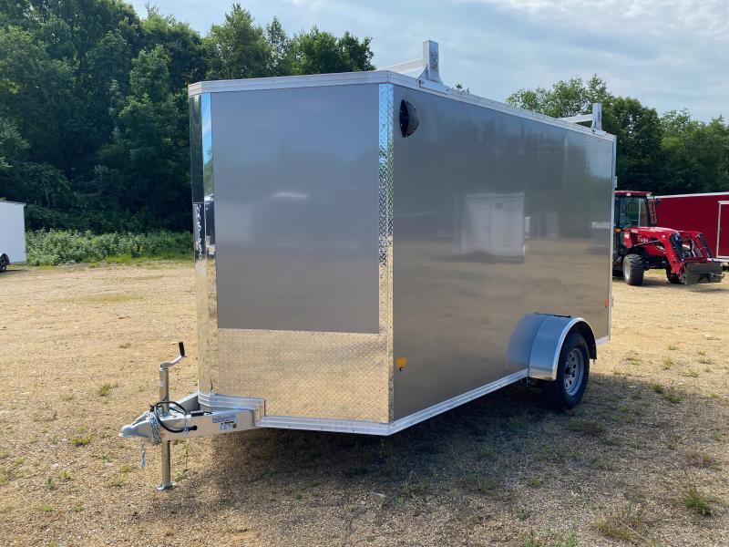 2025 Stealth 7x12 Aluminum 3.5K Enclosed Cargo Trailer w/Roof Racks ...