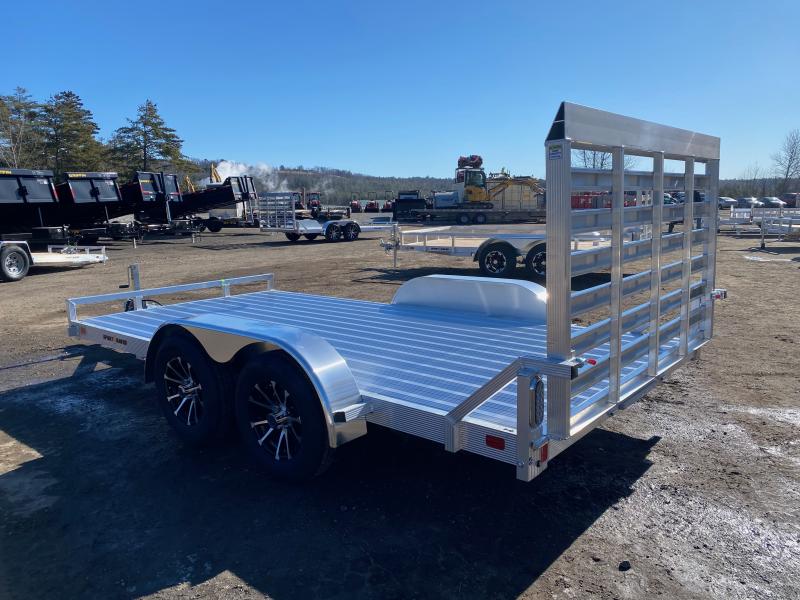 2024 Sport Haven 7x14 Aluminum Open Deck 7K Utility Trailer w/Fold Flat ...