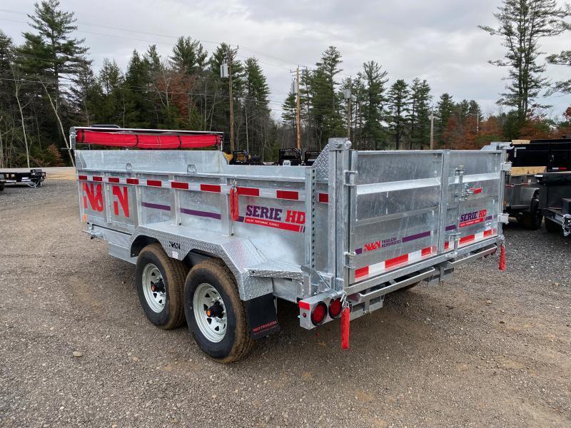2023 N&N Trailers 7x14 Galvanized 14K Dump Trailer w/Tarp Kit & Ramps ...