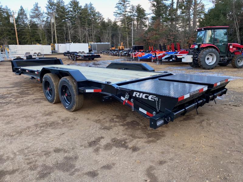 2024 Rice Trailers 7x20+4 Promax Industrial 21K Equipment Trailer w/Hyd ...
