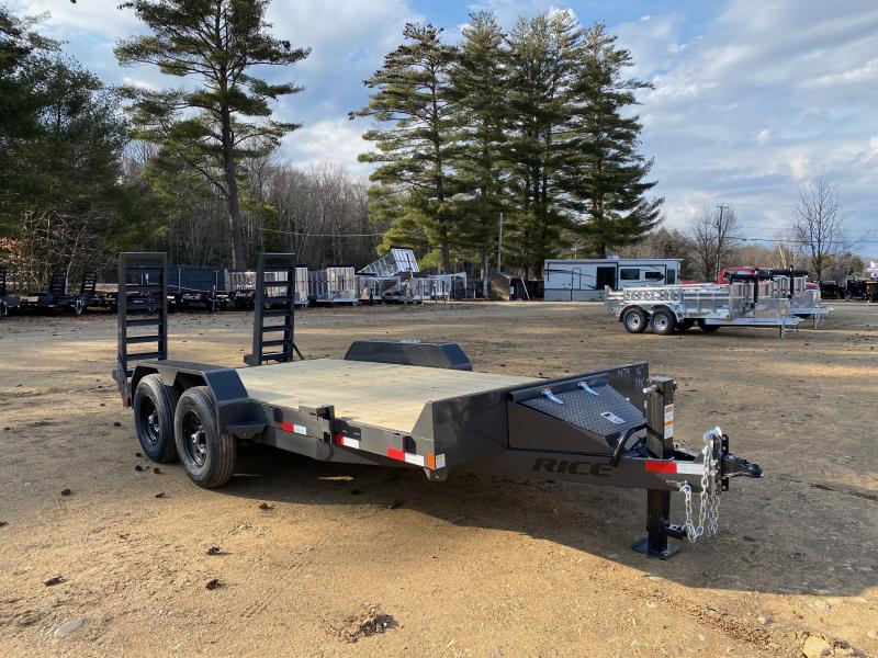 2024 Rice Trailers 7x16 Powder Coated 14K LowPro Equipment Trailer w ...