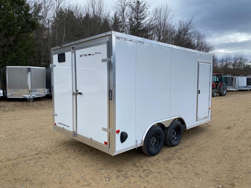 2024 Stealth Trailers 8.5x14 Aluminum 7K Cargo Trailer w/Rear Double ...