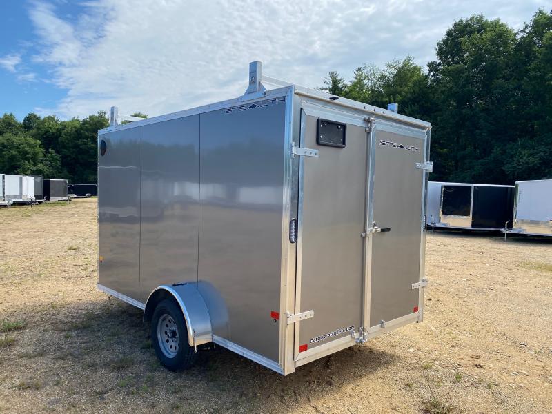 2025 Stealth 7x12 Aluminum 3.5K Enclosed Cargo Trailer w/Roof Racks ...