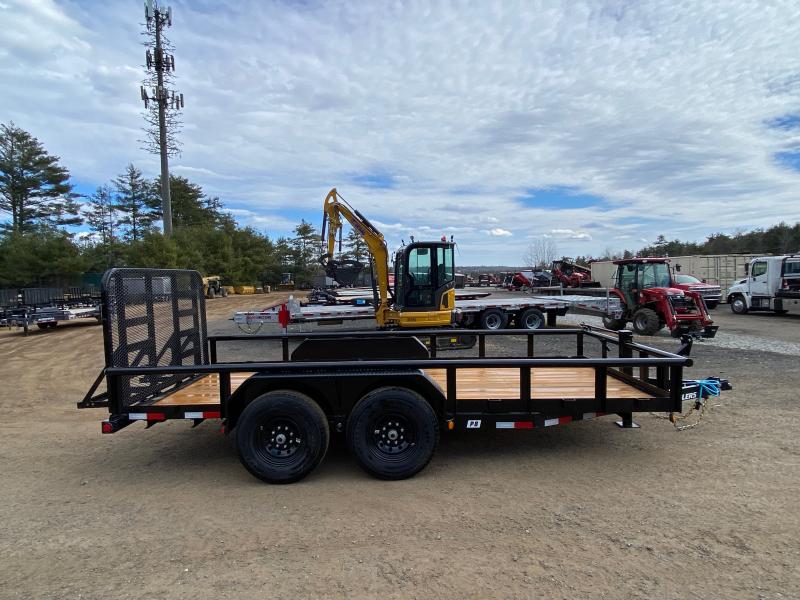 2024 PJ Trailers 7x16 Powder Coated 14K Pipe Top Landscape Trailer w/HD ...