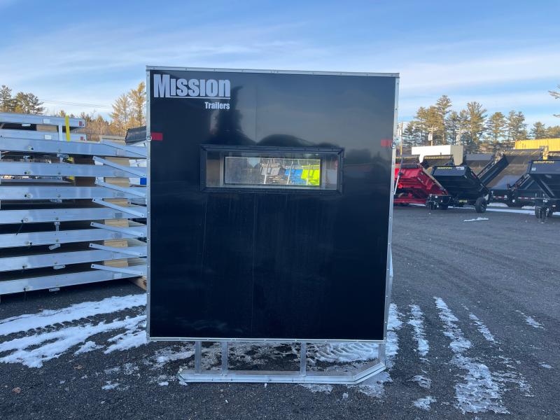 2023 Mission 4x6 Aluminum Ice Shack w/Tow Hitch, Skis, & Roof Vent in ...