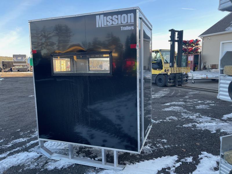 2023 Mission 4x6 Aluminum Ice Shack w/Tow Hitch, Skis, & Roof Vent in ...