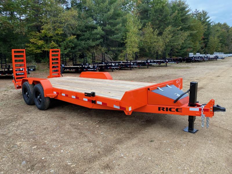 2023 Rice Trailers 7x20 Powder Coated 14K LowPro Equipment Trailer w ...