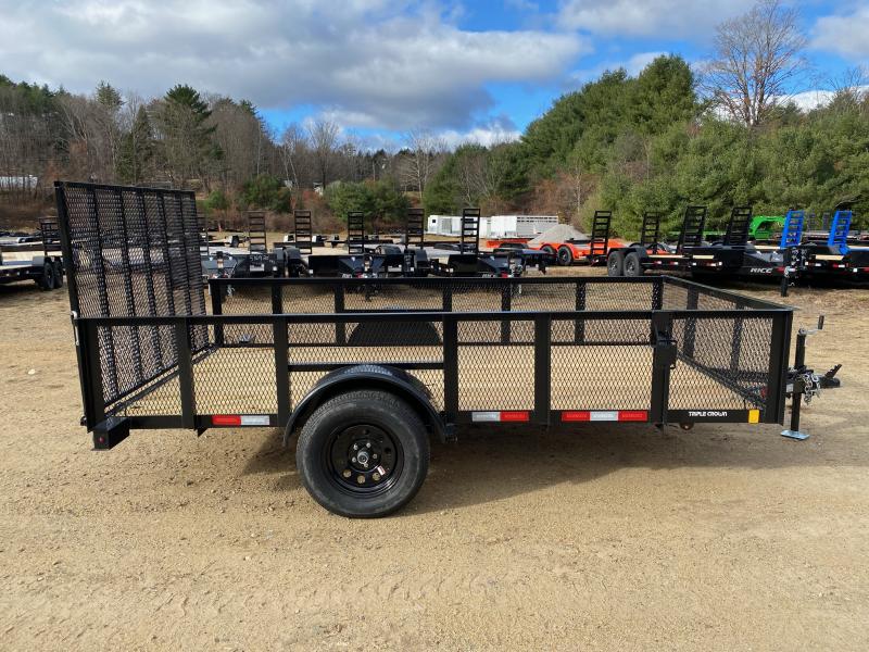 2025 Triple Crown Trailers 6x12 Powder Coated 3K Utility Trailer w/Mesh ...