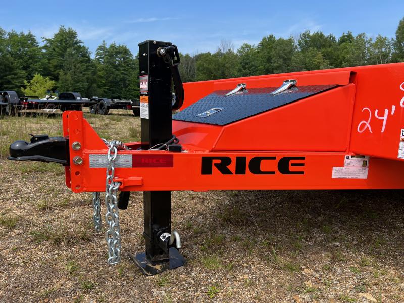 2023 Rice Trailers 7x24 Powder Coated 10k Car Hauler w/Slide-In Ramps ...