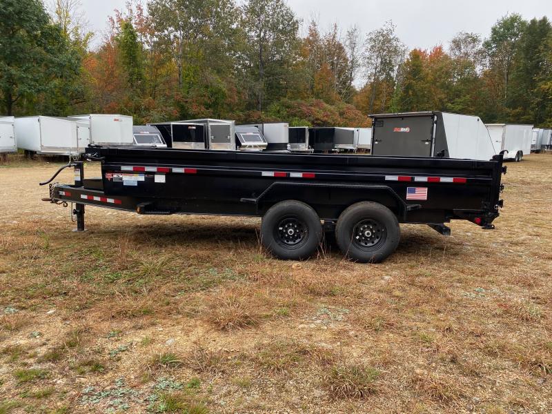 2022 PJ Trailers 7x16 Powder Coated 14K Scissor Lift Dump Trailer w ...