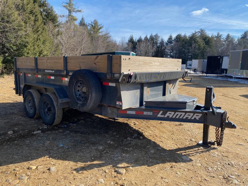 2022 Lamar Trailers 7x14 14K Dump Trailer w/Tarp Kit, Ramps, & Side Boards in Loudon, NH ...