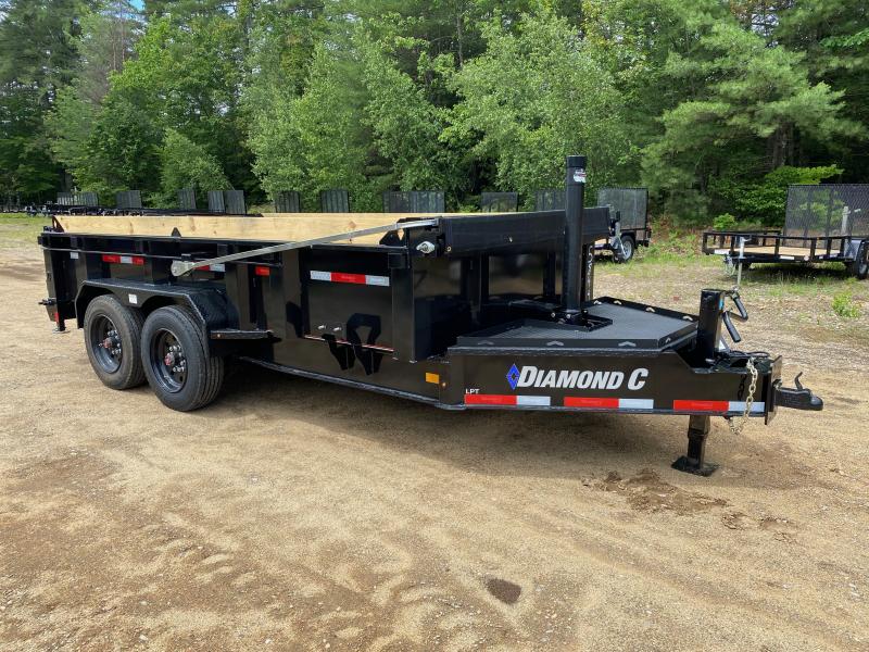 2023 Diamond C Trailers 7x14 Powder Coated 18K Dump Trailer w/Long Arm ...