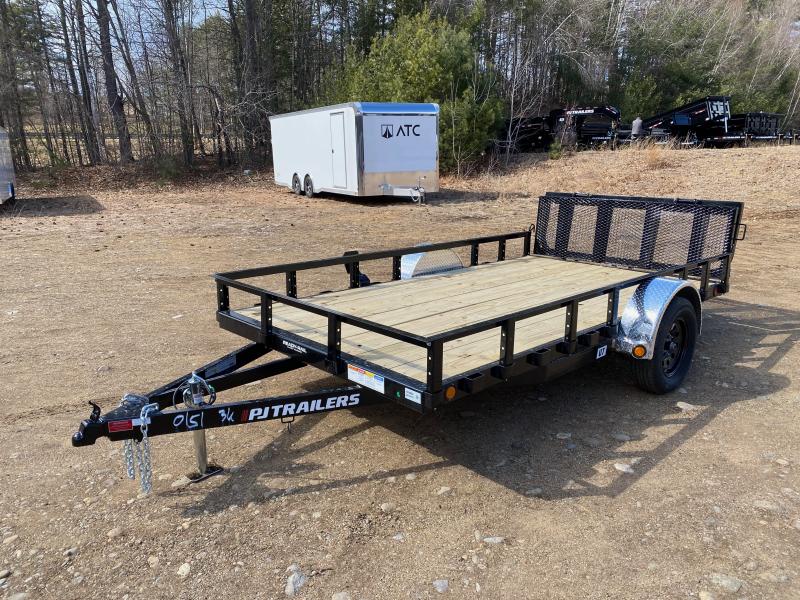 2024 PJ Trailers 6.5x12 Powder Coated 3K Utility Trailer w/Bi-Fold Rear ...