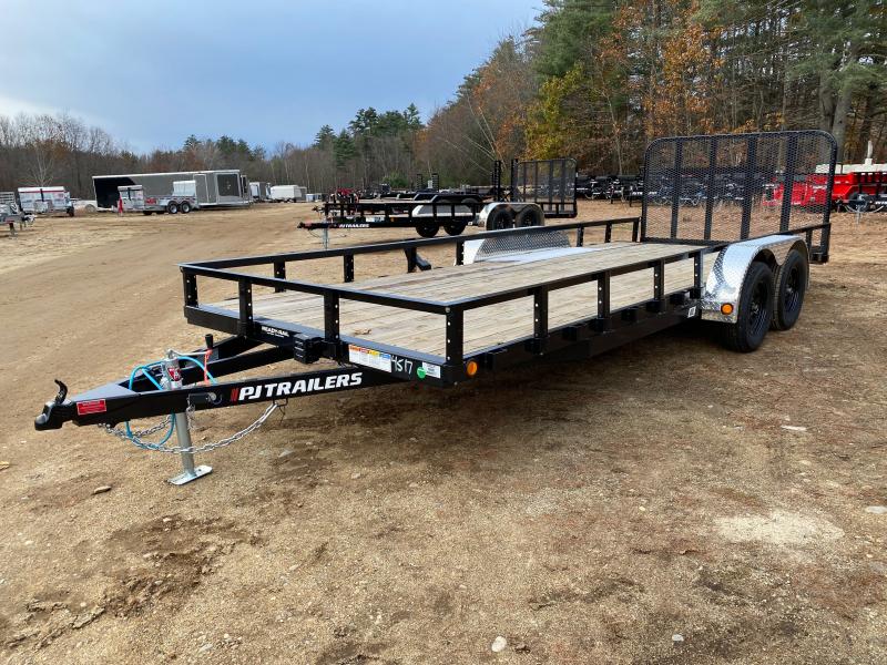 2024 PJ Trailers 7x20 Powder Coated 7K Landscape Trailer w/Spare Mount ...