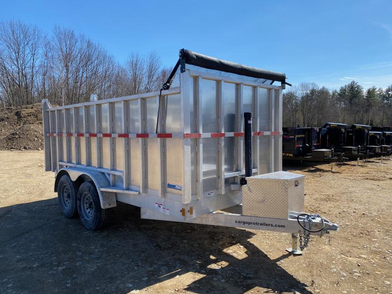 2024 CargoPro Trailers 7x14 Aluminum 12K High Side Dump Trailer w/Tarp ...