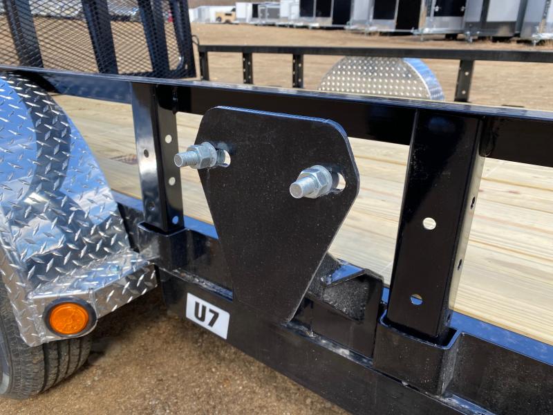 2024 PJ Trailers 6.5x12 Powder Coated 3K Utility Trailer w/Bi-Fold Rear ...